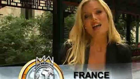 Virginie Dechenaud ... Elle speak english pour le concours Miss Monde ...
