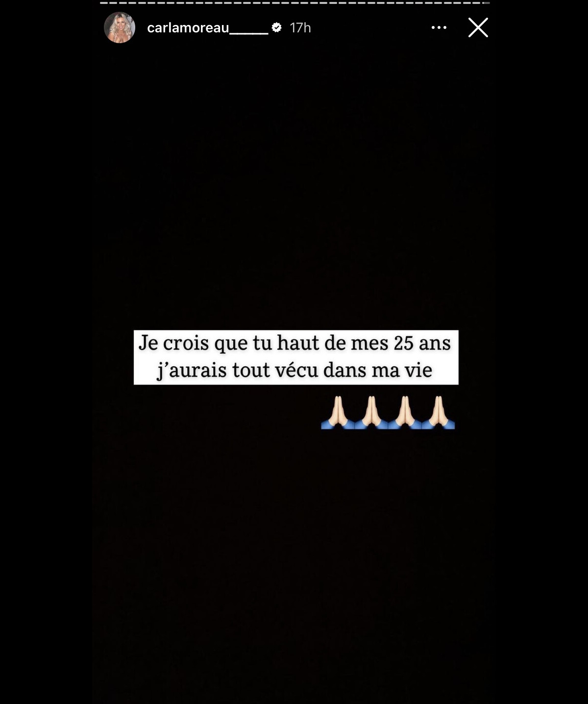 Photo : Carla Moreau semble très mal vivre la situation. - PureBreak