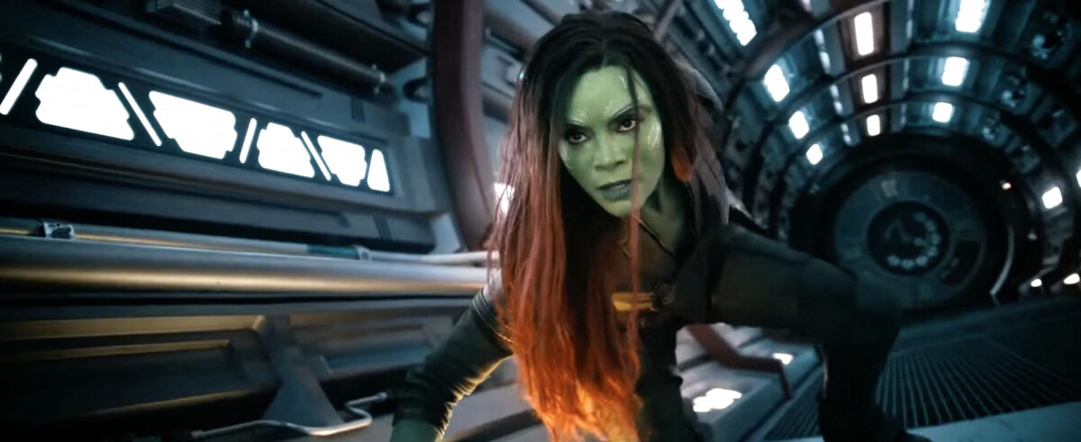 Photo : Gamora dans la bande-annonce du film "Les Gardiens de la ...
