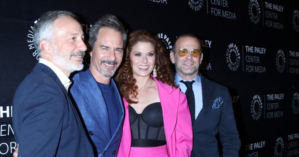 David Kohan, Eric McCormack, Debra Messing et Max Mutchnick au ...