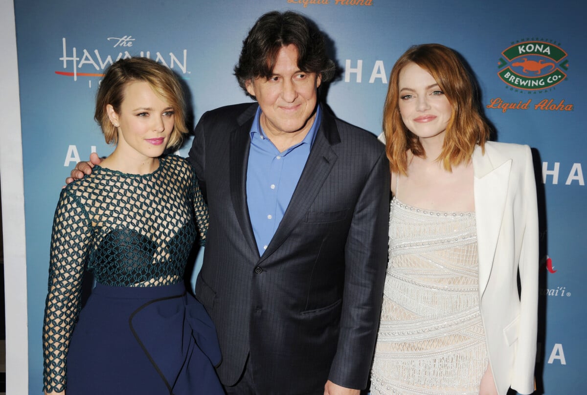 Photo : Rachel McAdams, Cameron Crowe et Emma Stone - Première du film ...