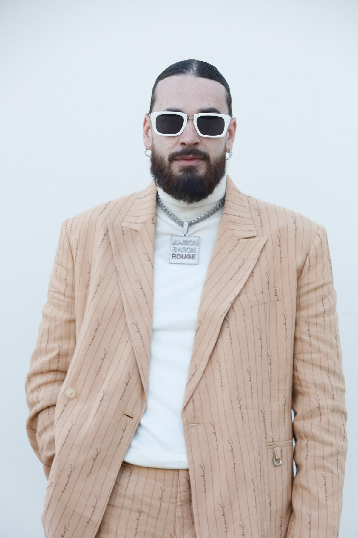 Photo : Le rappeur SCH - Les célébrités au photocall du défilé Jacquemus pour la présentatation ...