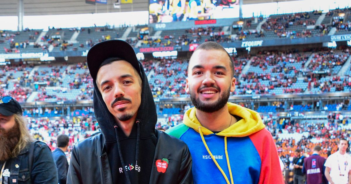 Bigflo et Oli - Animations - People à la finale du TOP 14 en rugby ...