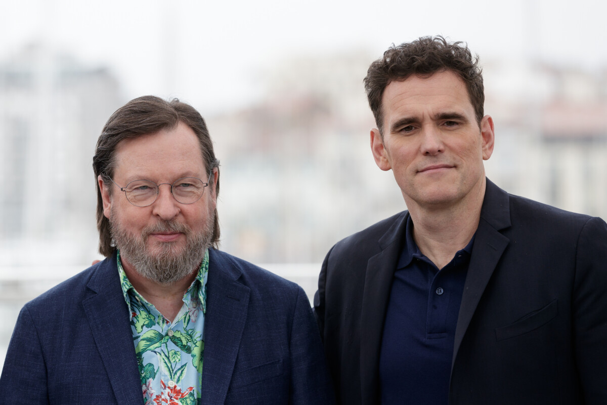 Photo : Lars Von Trier, Matt Dillon lors du photocall du film The House ...