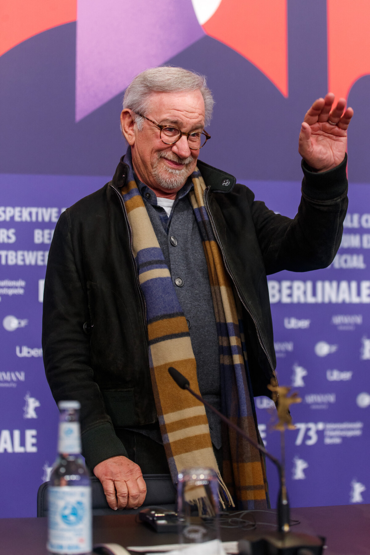 Photo : Steven Spielberg à la conférence de presse du film "The ...