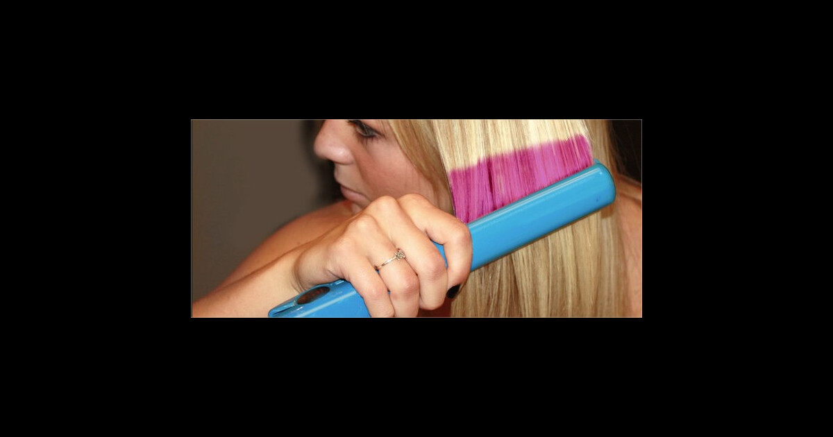Un fer à lisser pour colorer les cheveux : l'invention girly de l'année ...