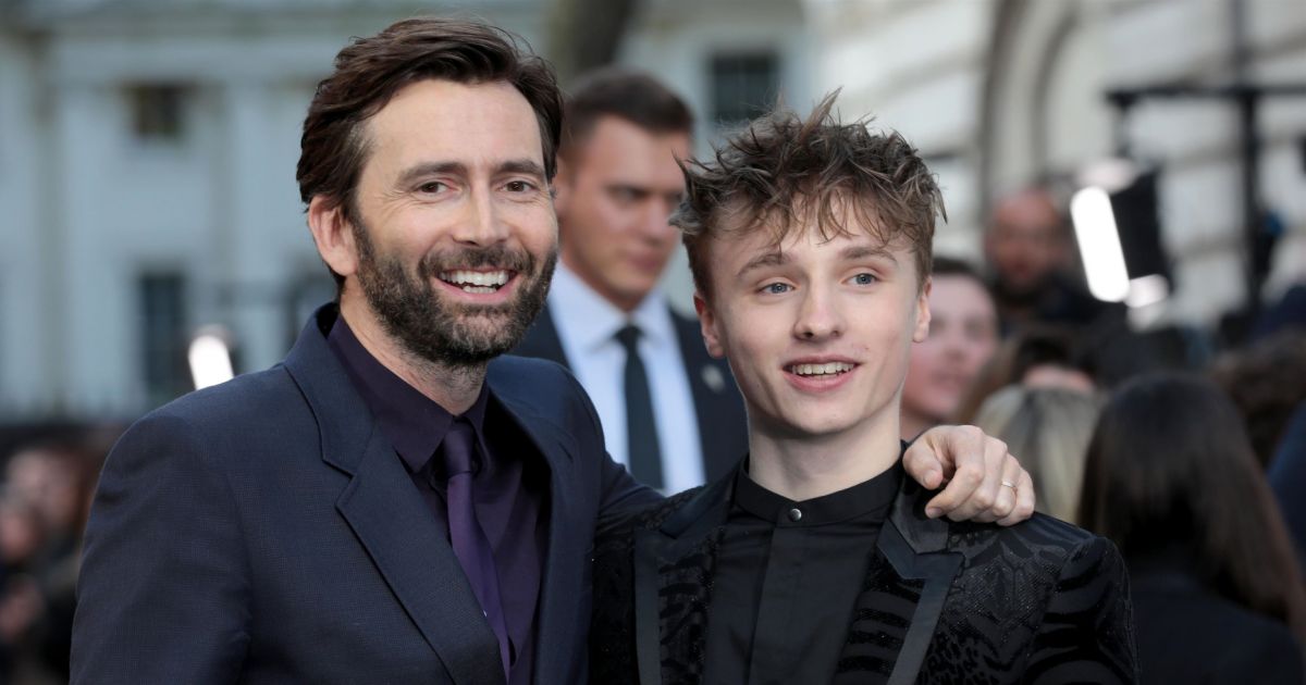 David Tennant et son fils Ty Tennant - Avant première du film Tolkien ...
