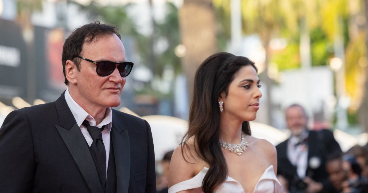Quentin Tarantino et sa femme Daniella Pick - Montée des marches du ...