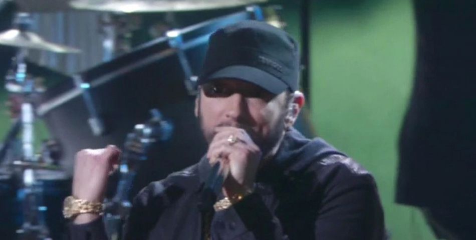 Eminem lors de 92ème cérémonie des Oscars 2020 au Hollywood and ...