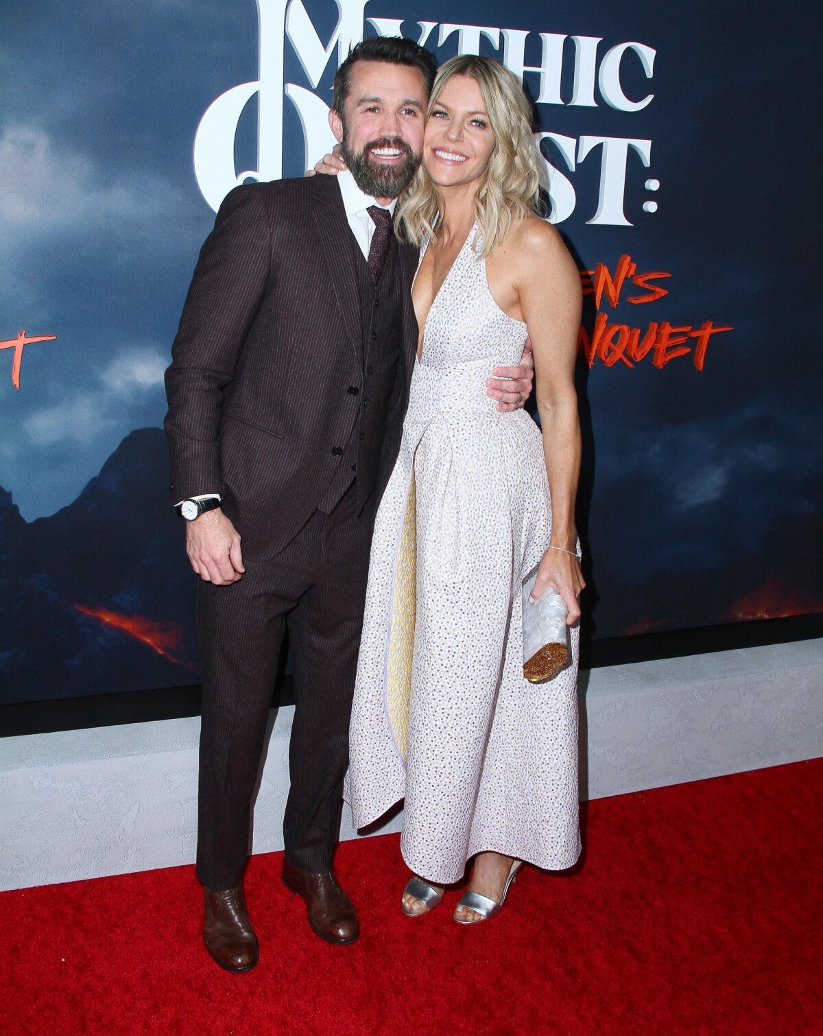 Photo : Rob McElhenney et sa compagne Kaitlin Olson lors de la première ...