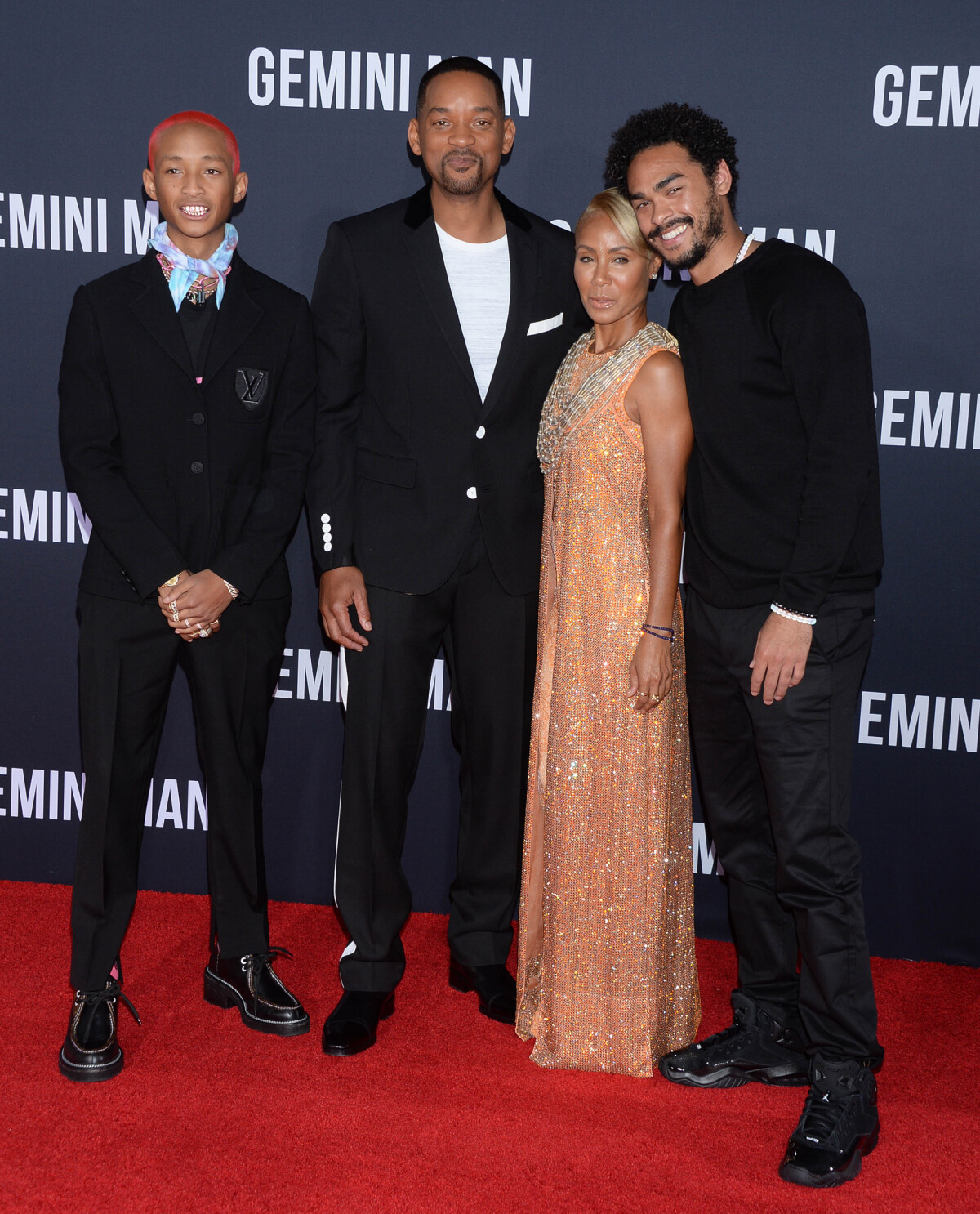 Photo : Will Smith avec ses fils Jaden Smith et Trey Smith et sa femme ...
