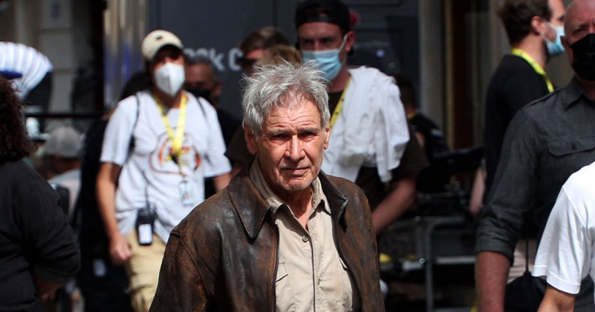 Harrison Ford - Tournage du dernier opus Indiana Jones 5 dans les rues ...
