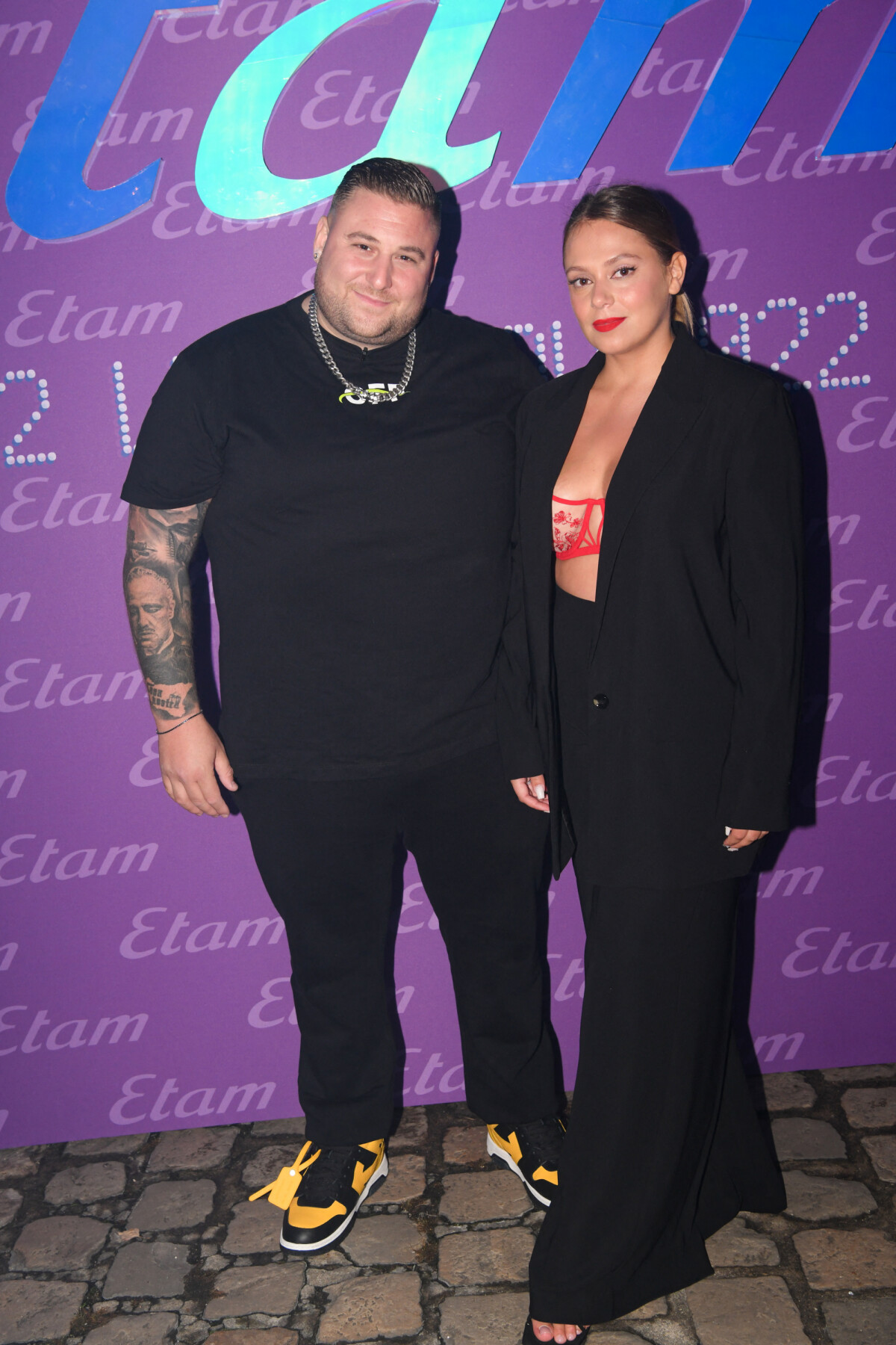 Photo : Le couple d'influenceurs Nicocapone, Nicolas Scuderi (Nico) et Daniela Pinto - Photocall ...