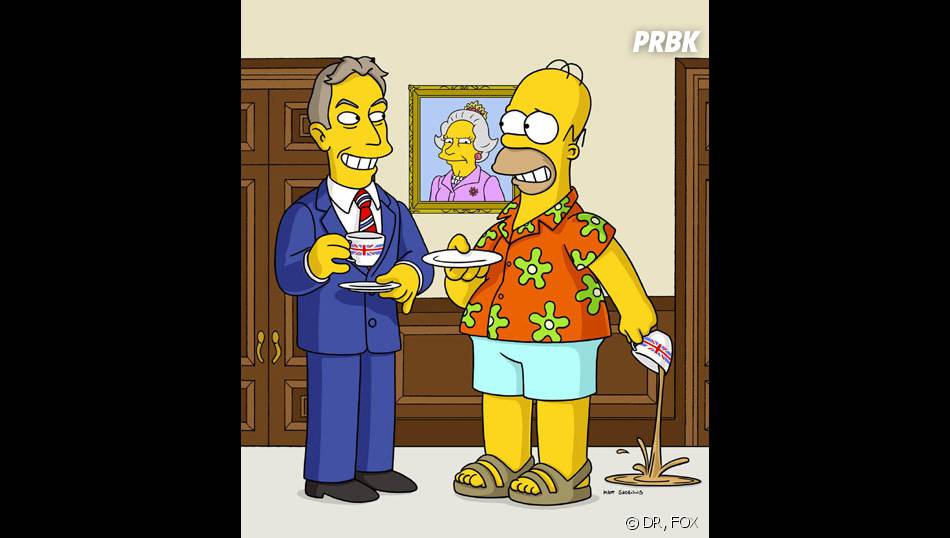 Tony Blair dans Les Simpson - Purebreak