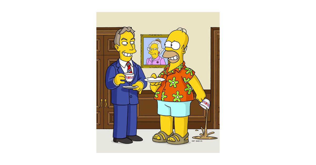 Tony Blair dans Les Simpson - Purebreak