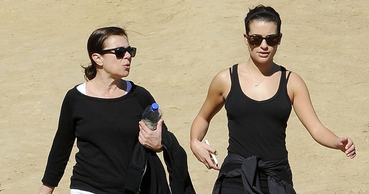 Lea Michele et ses parents : randonnée en famille, le 3 février 2014 à ...