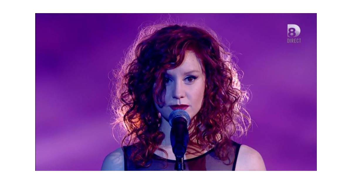 Emji sur le plateau de Nouvelle Star, le 22 janvier 2015 sur D8 - Purebreak