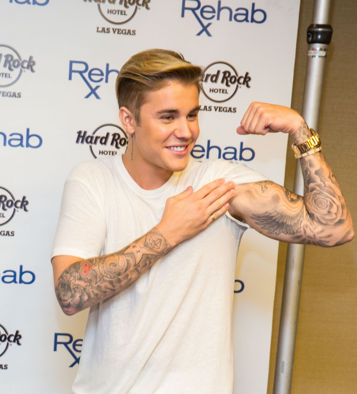 Photo : Justin Bieber et ses muscles à une fête organisée à Las Vegas ...