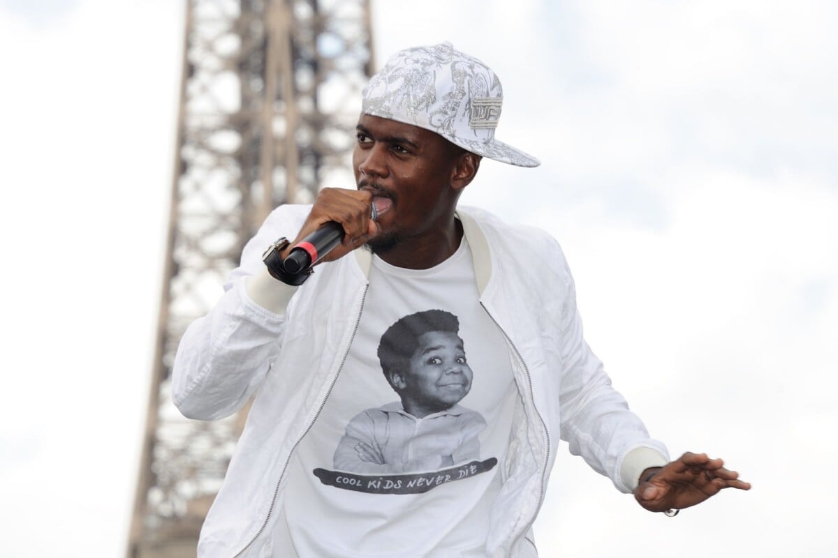Photo : Black M lors d'un concert organisé pour les 70 ans du Secours ...