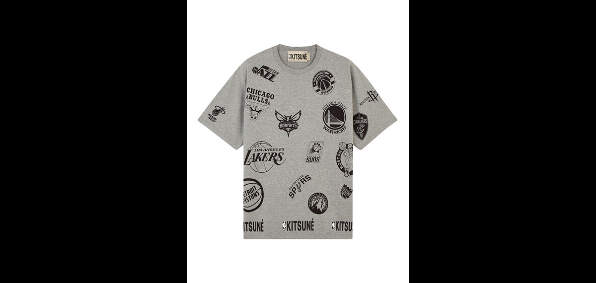 Photo : Tee-shirt Kitsuné x NBA avec les logos de toutes les franchises ...