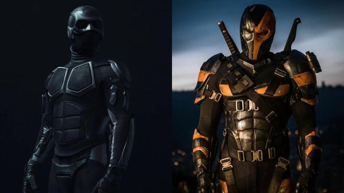 Photo : Black Noir (Nathan Mitchell) est une parodie de Deathstroke (DC ...