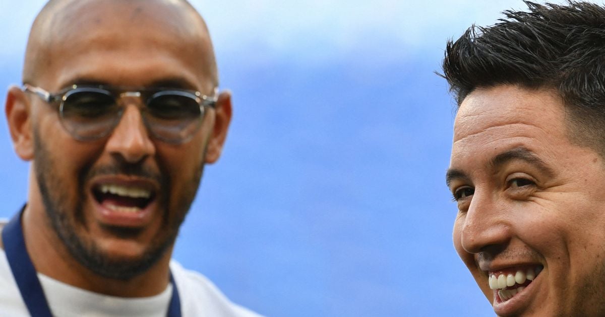 Samir Nasri lors du match de football caritatif entre l'OL Légendes et ...