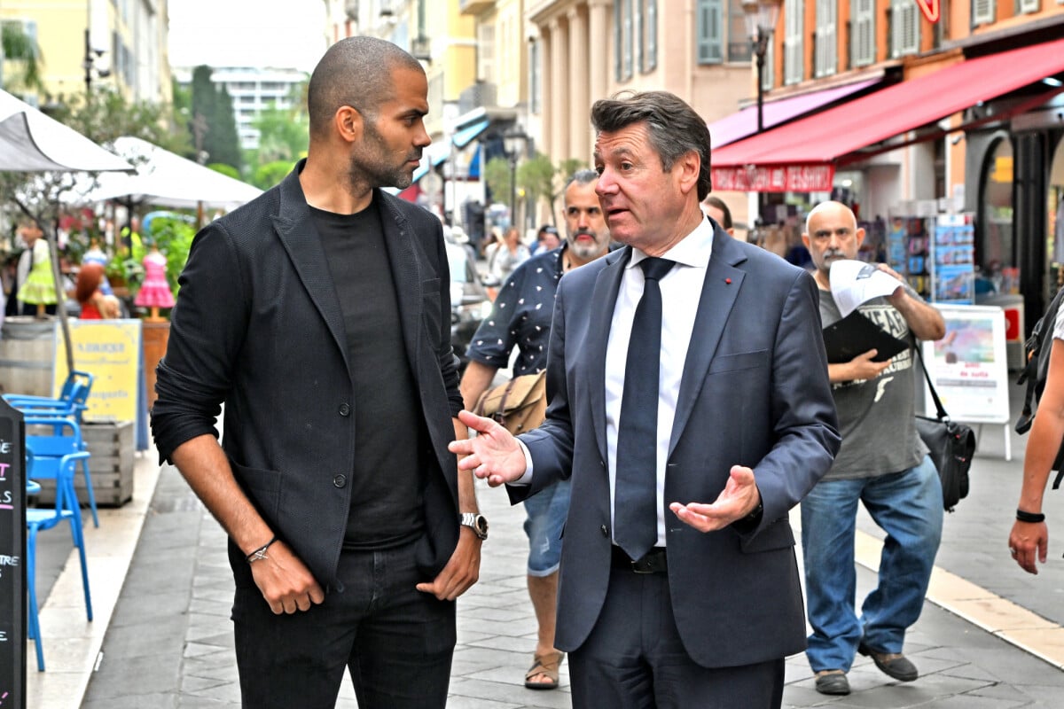 Photo : Tony Parker et Christian Estrosi, le maire de Nice - Tony ...