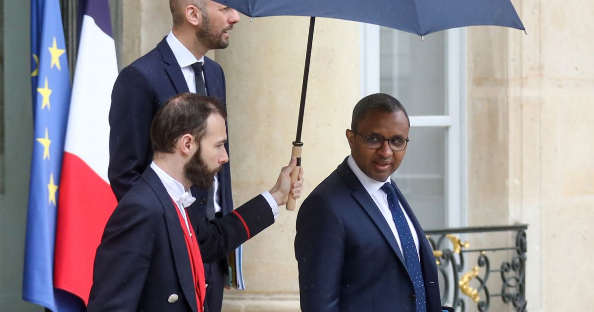 Pap Ndiaye, ministre de l'Éducation nationale et de la Jeunesse à la sortie du conseil des ...