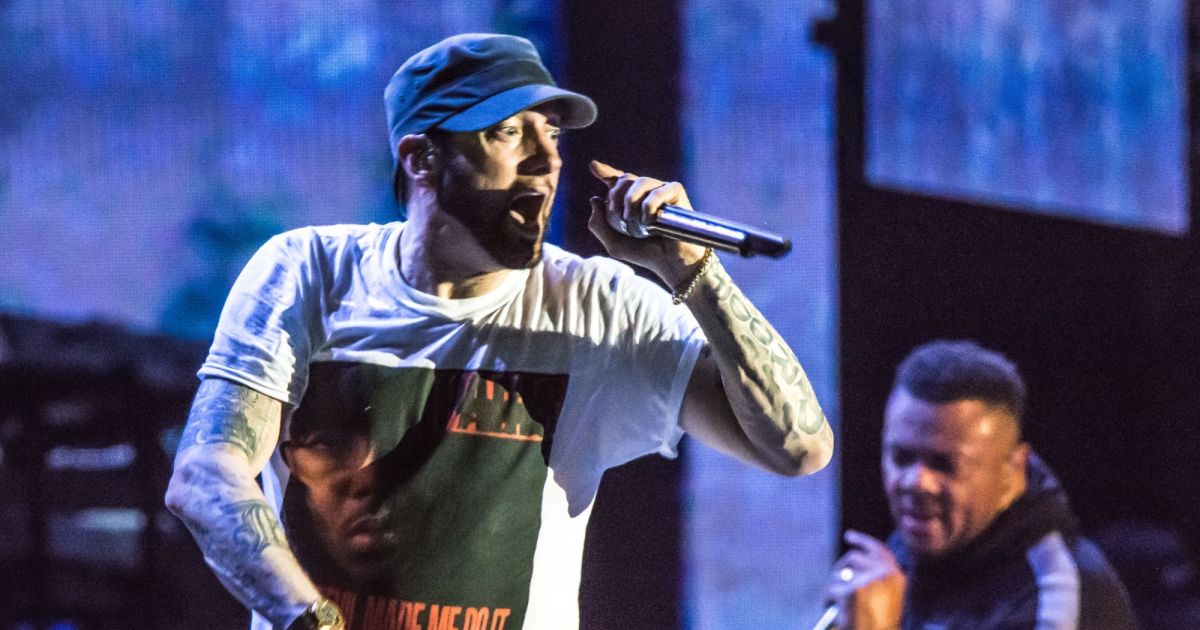 Eminem en concert lors du festival Bonnaroo Music and Arts à Manchester ...