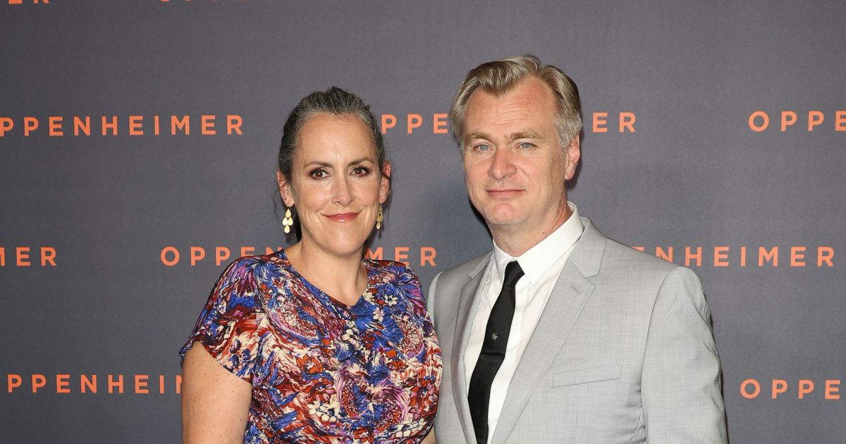 Emma Thomas et son mari Christopher Nolan - Première du film ...