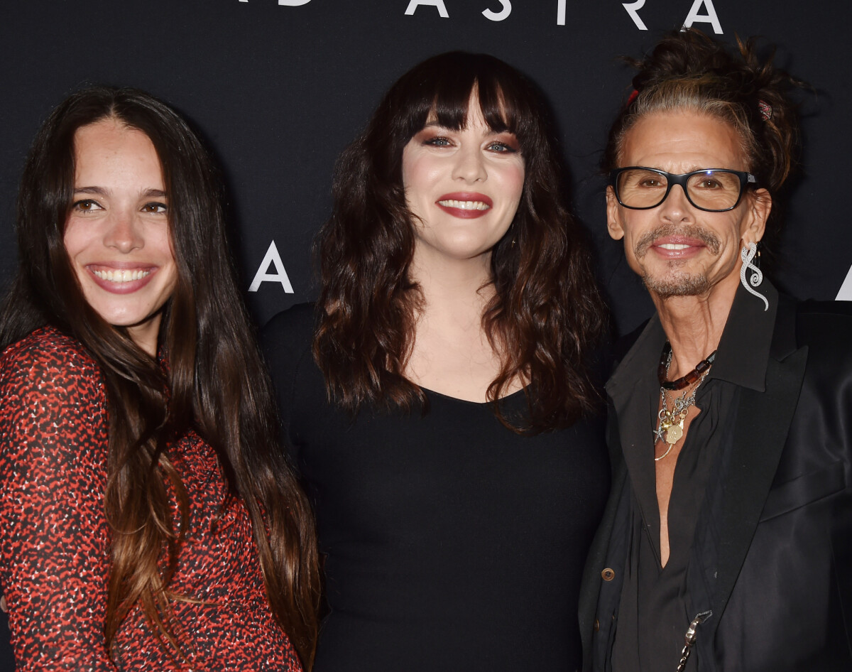 Photo : Steven Tyler avec ses filles Liv Tyler et Chelsea Tallarico ...