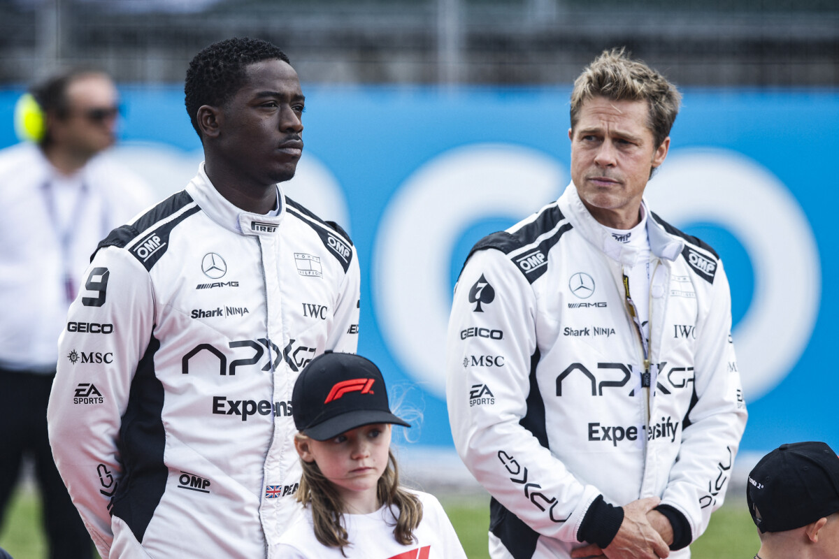 Photo : Brad Pitt tourne des scènes de son prochain film, produit par ...