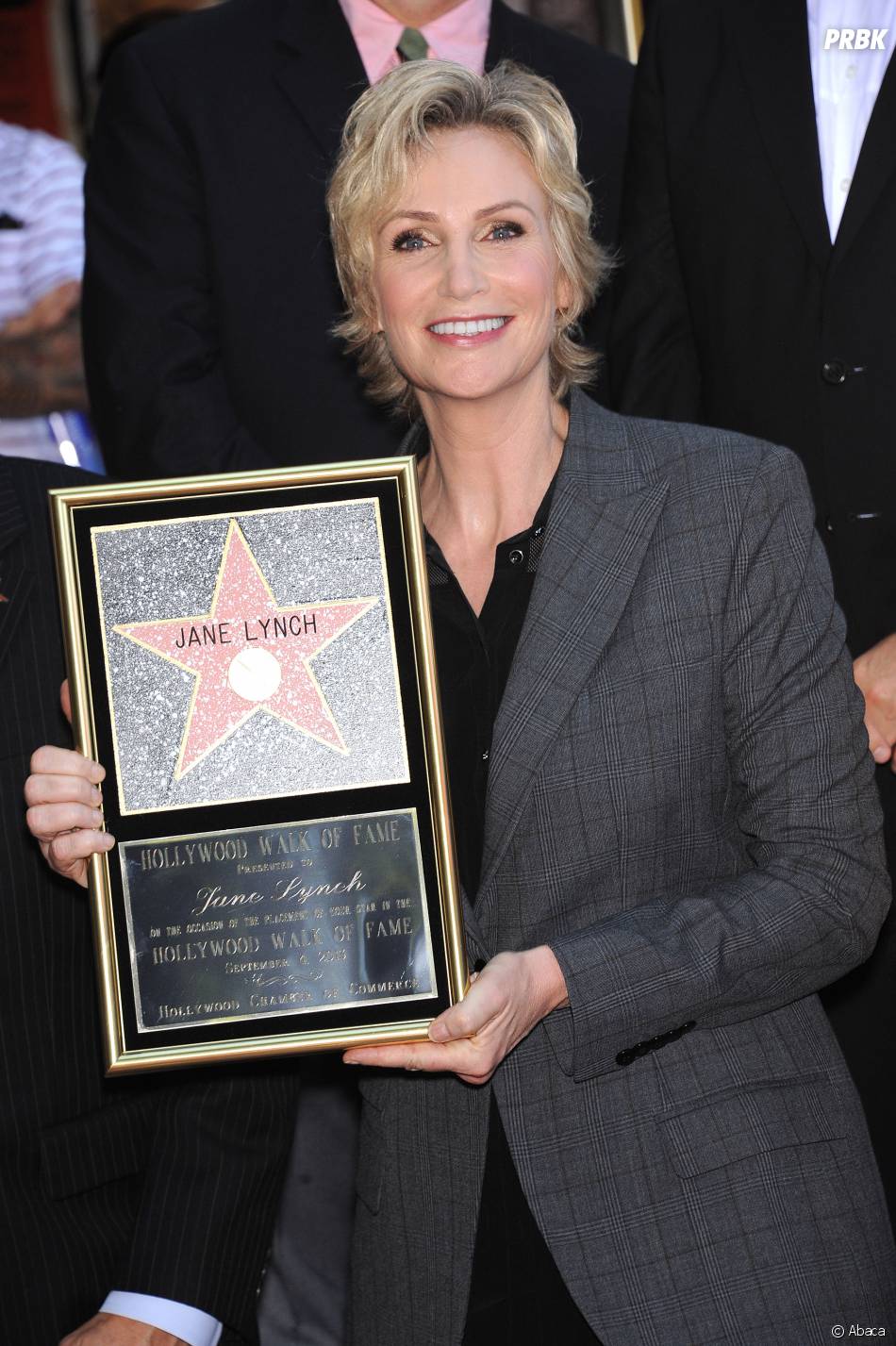 Jane Lynch et son étoile sur le Walk of Fame le 4 septembre 2013 ...