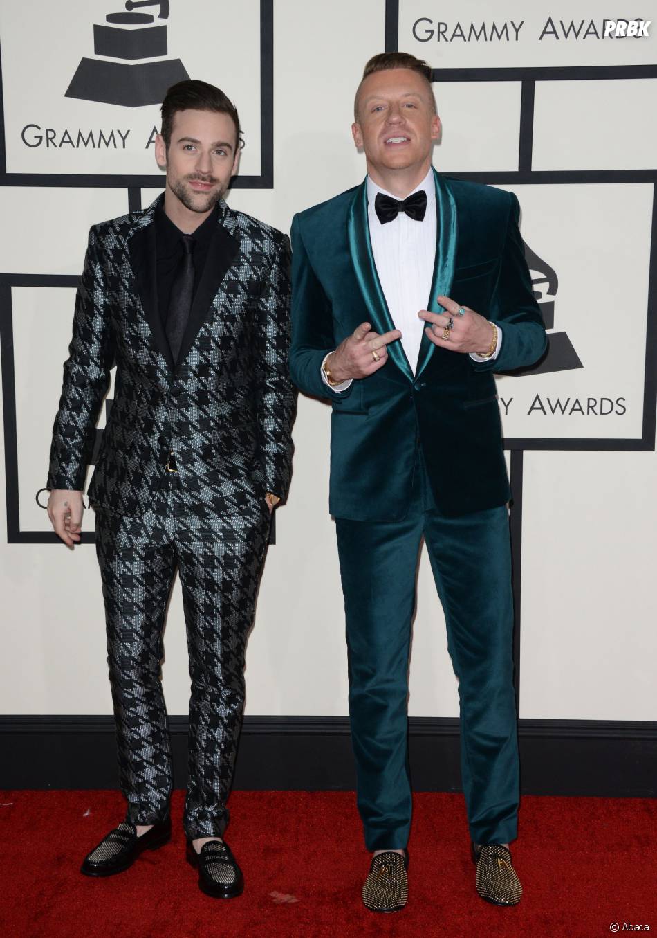 Macklemore et Ryan Lewis aux Grammy Awards 2014, le 26 janvier 2014 à ...
