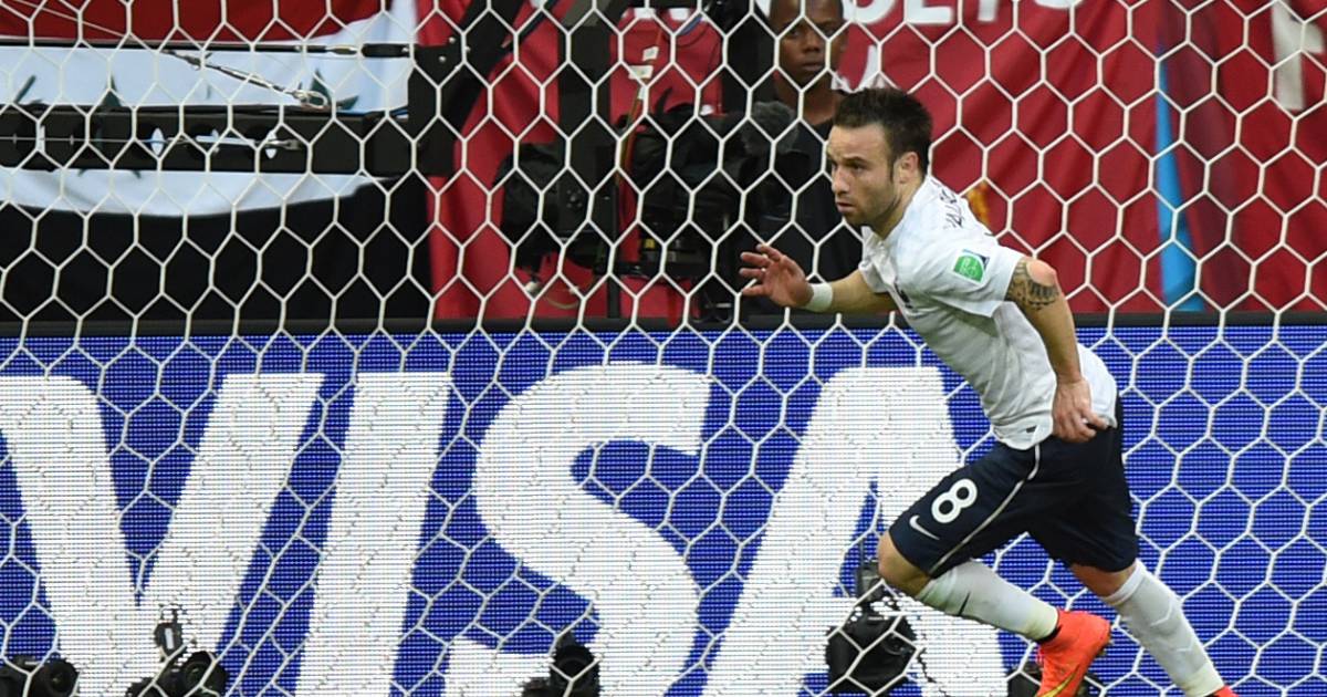 Mathieu Valbuena pendant le match de la France face à la Suisse, le 20 ...