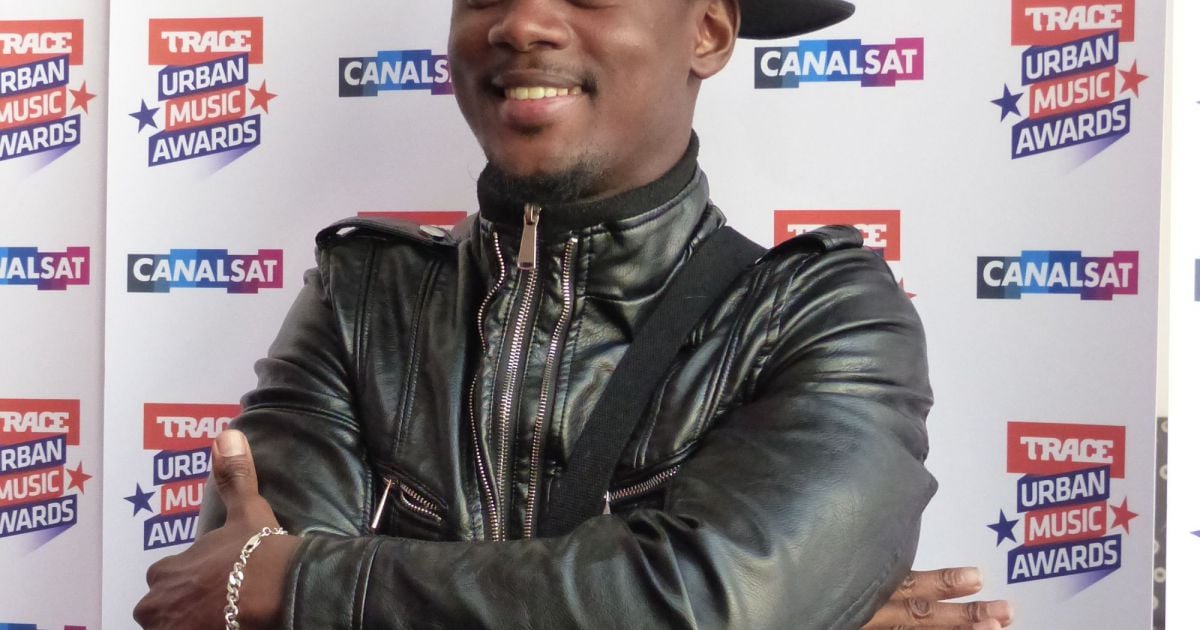 Black M lors de la conférence de presse de Trace Urban Music Awards ...