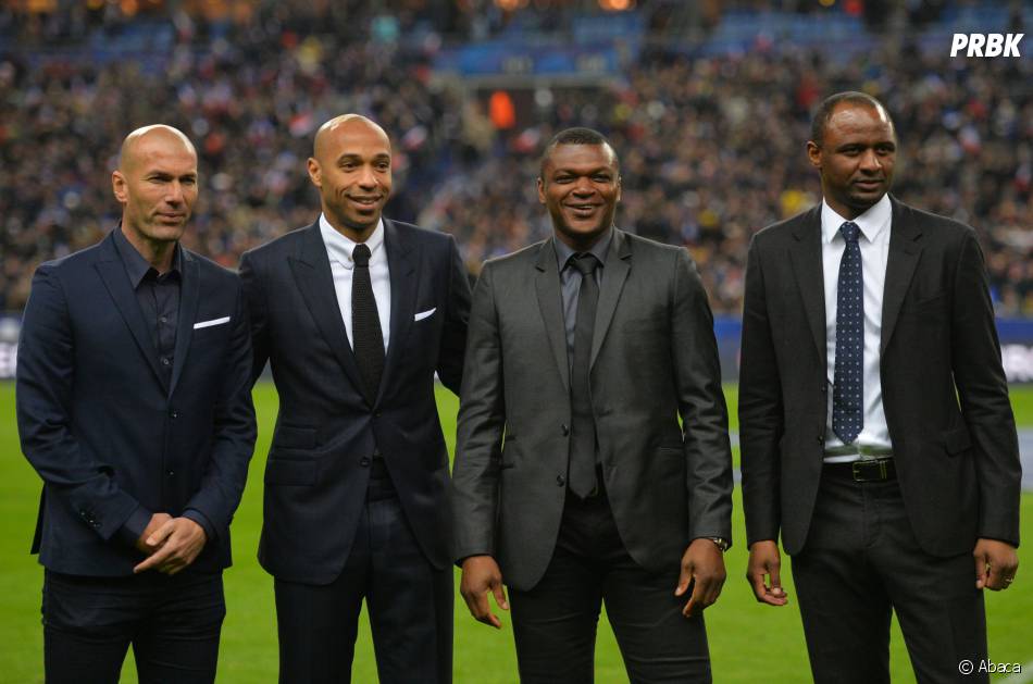 Zinedine Zidane, Thierry Henry, Marcel Desailly et Patrick Vieira ...