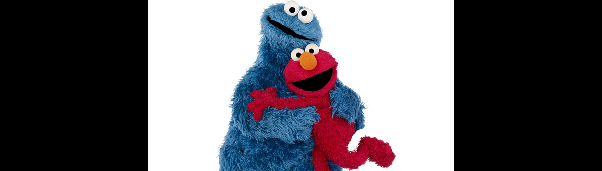 Photo : Elmo et Cookie Monster de Sesame Street s'invitent sur une ...