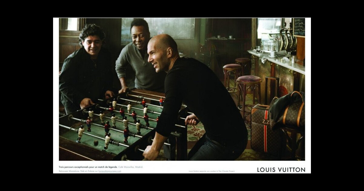 Zidane, Pelé et Maradona ... jouent au Baby Foot pour Louis Vuitton ...