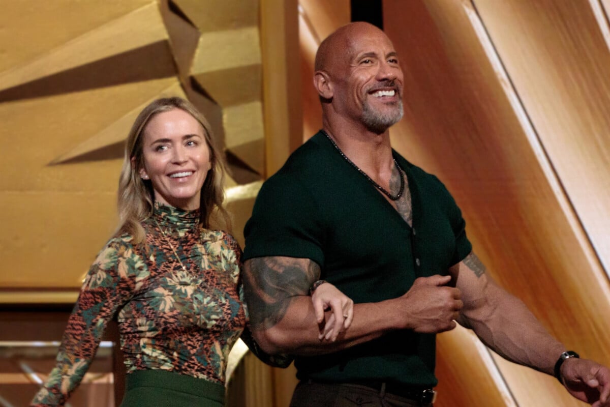 Photo : Emily Blunt, Dwayne Johnson - Répétitions de la 95ème édition ...