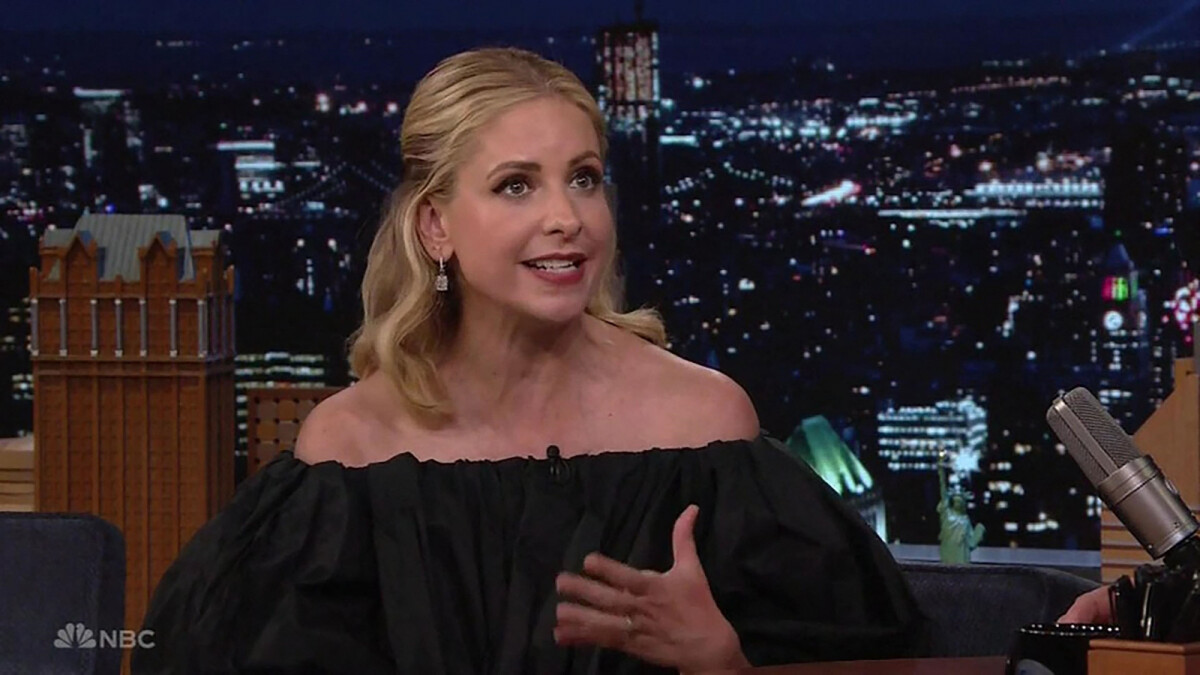 Photo : Sarah Michelle Gellar est choquée lorsque Jimmy Fallon semble ...