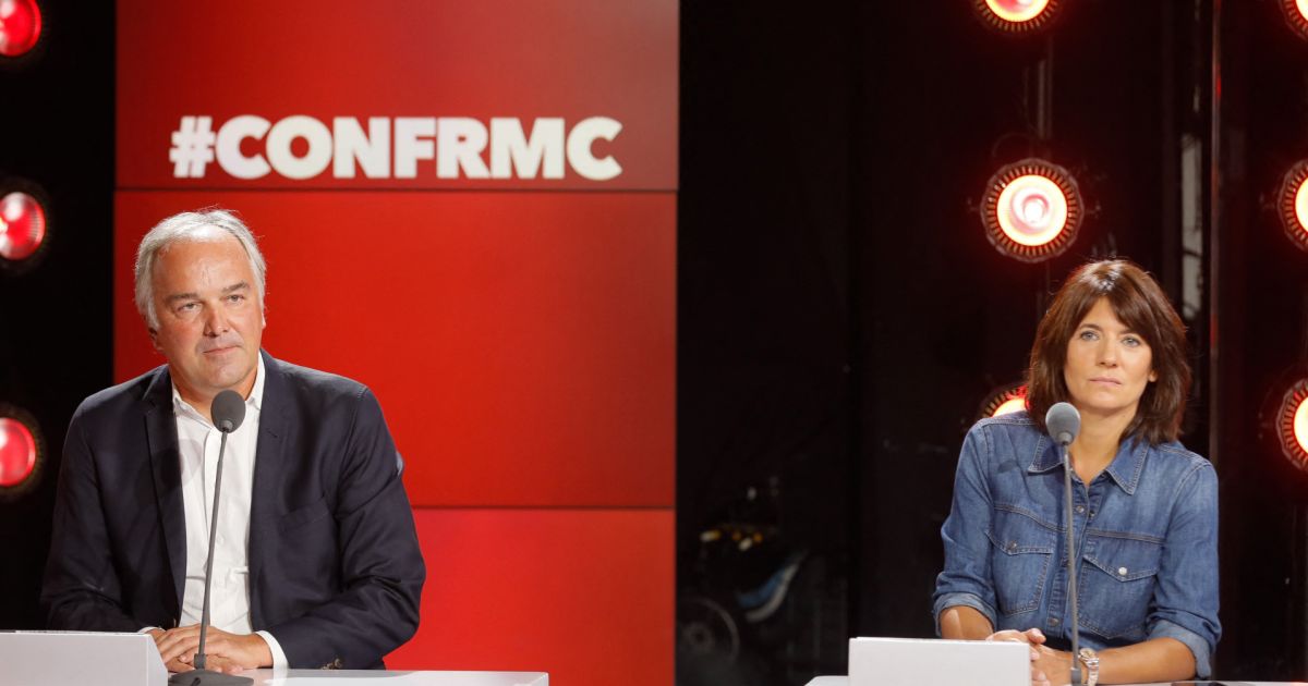 Semi-exclusif - Olivier Truchot, Estelle Denis - Conférence de presse ...