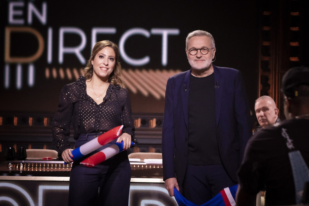 Photo : Exclusif - Léa Salamé, Laurent Ruquier sur le plateau de l'émission OEED (On Est En ...