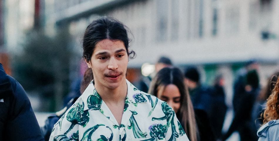 Street style, Moha La Squale (Mohamed Bellahmed) arrive au défilé ...