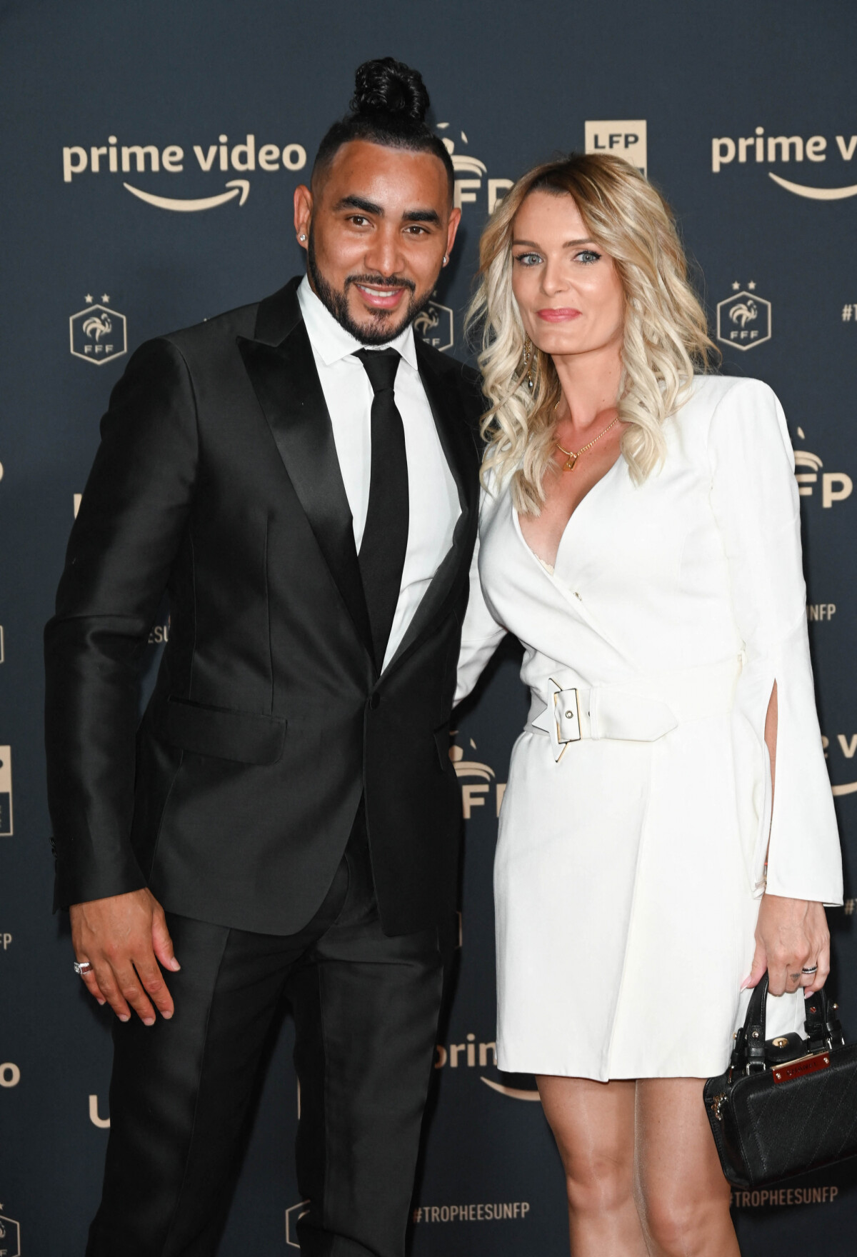 Photo : Dimitri Payet avec sa femme Ludivine - Photocall de la ...