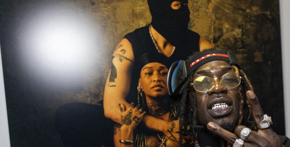 Exclusif - Le rappeur Gazo - Vernissage de l'exposition Tunnel des ...