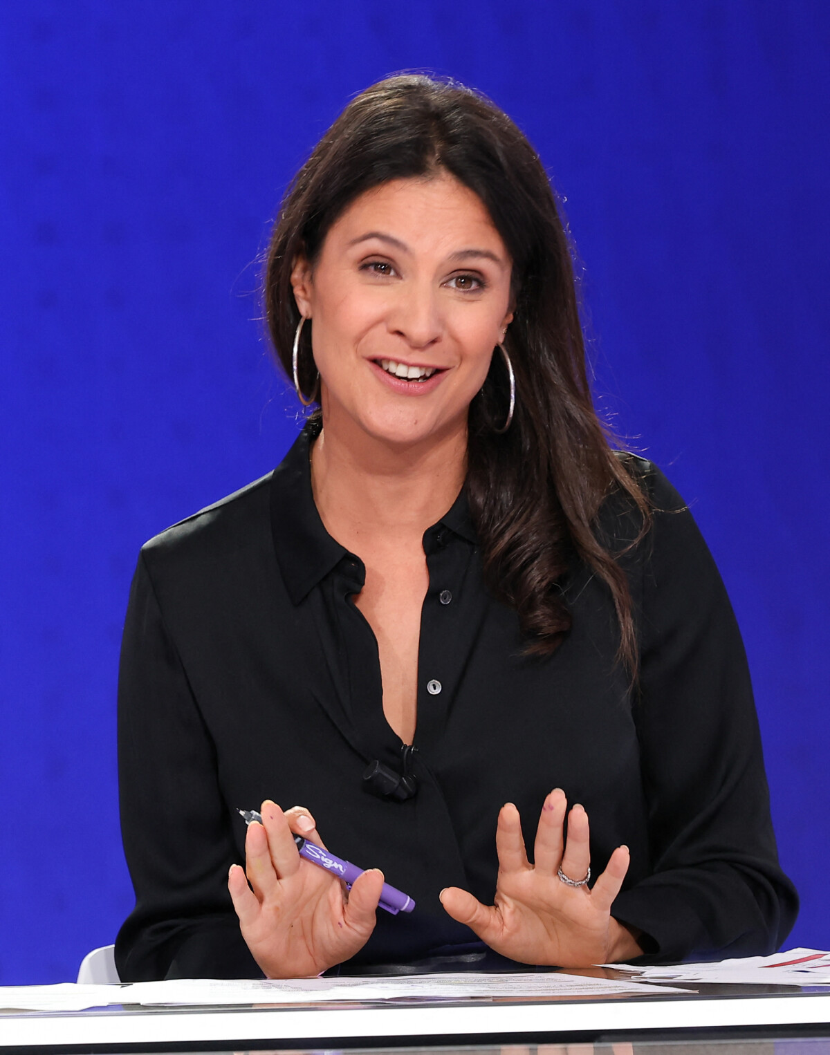 Photo : Apolline de Malherbe lors de la conférence de presse de rentrée ...