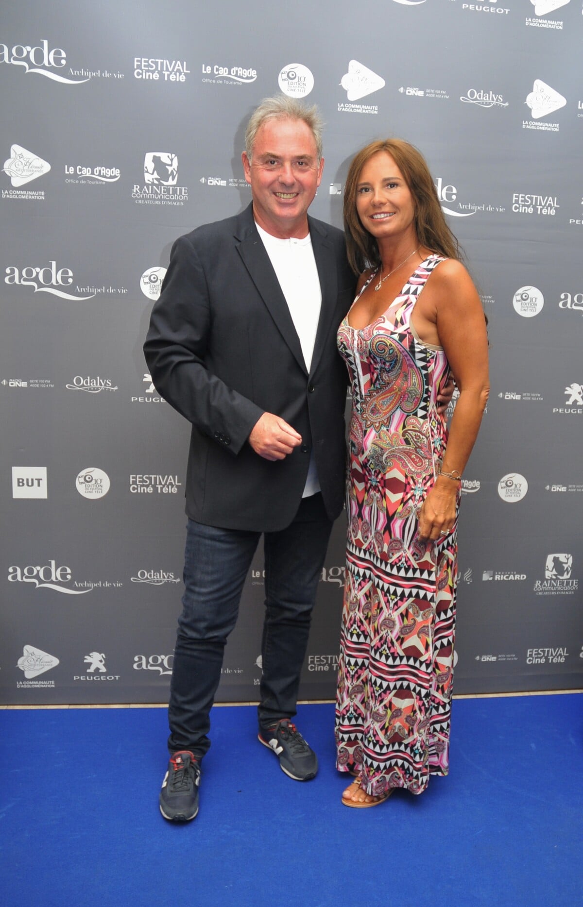 Photo : Exclusif - Philippe Risoli et Nathalie Marquay Pernaut lors du ...