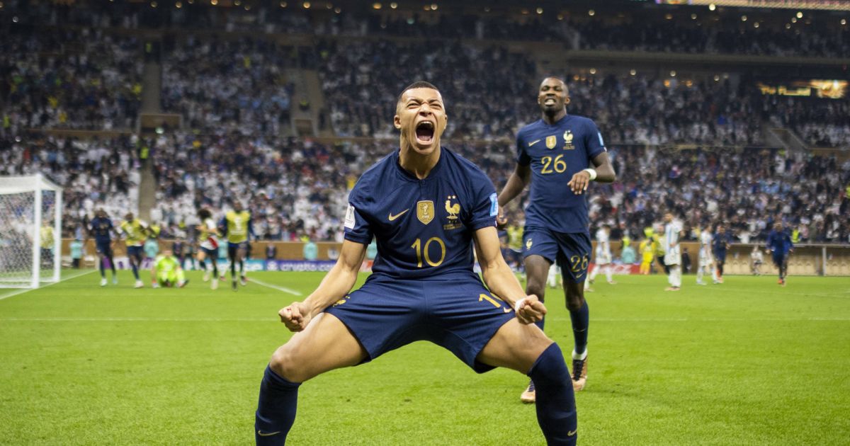 Kylian Mbappé - Match France - Argentine (3-3 - tab 2-4) en finale de la Coupe du Monde 2022 au ...