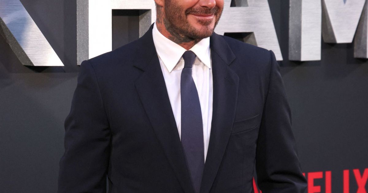 David Beckham pendant la première de la docu-série 'Beckham' à Londres ...